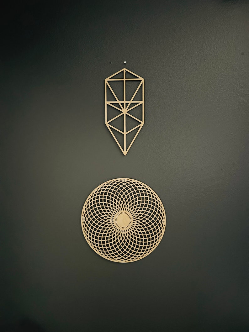 Sacred Geometry Fibonacci Pattern Wall Art Spiritual Symbol Decor ...