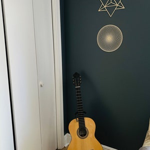 Sacred Geometry Fibonacci Pattern Wall Art - Spiritual Symbol Decor ...