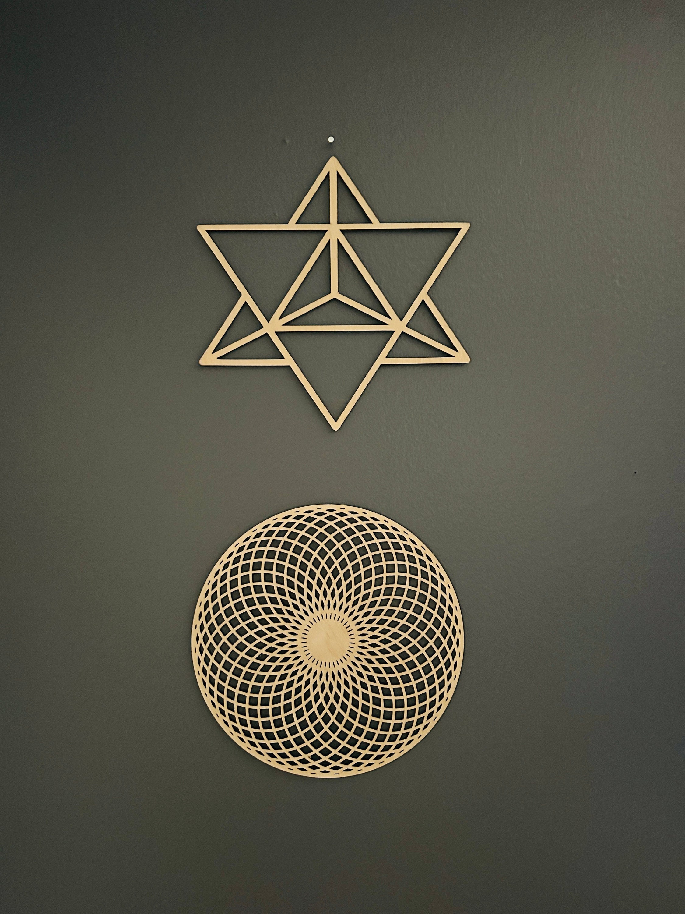 Sacred Geometry Fibonacci Pattern Wall Art Spiritual Symbol Decor ...