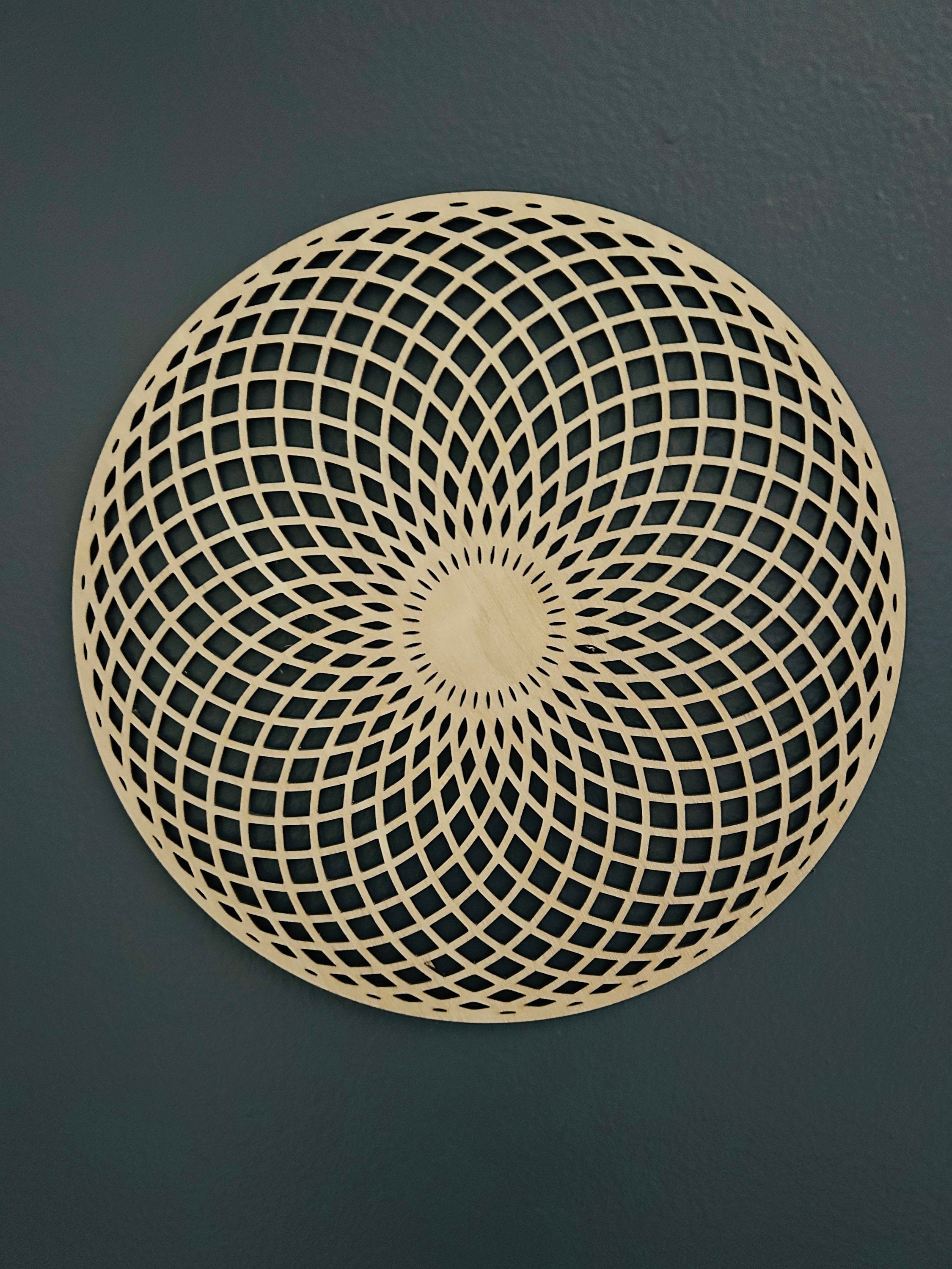 Sacred Geometry Fibonacci Pattern Wall Art Spiritual Symbol Decor ...