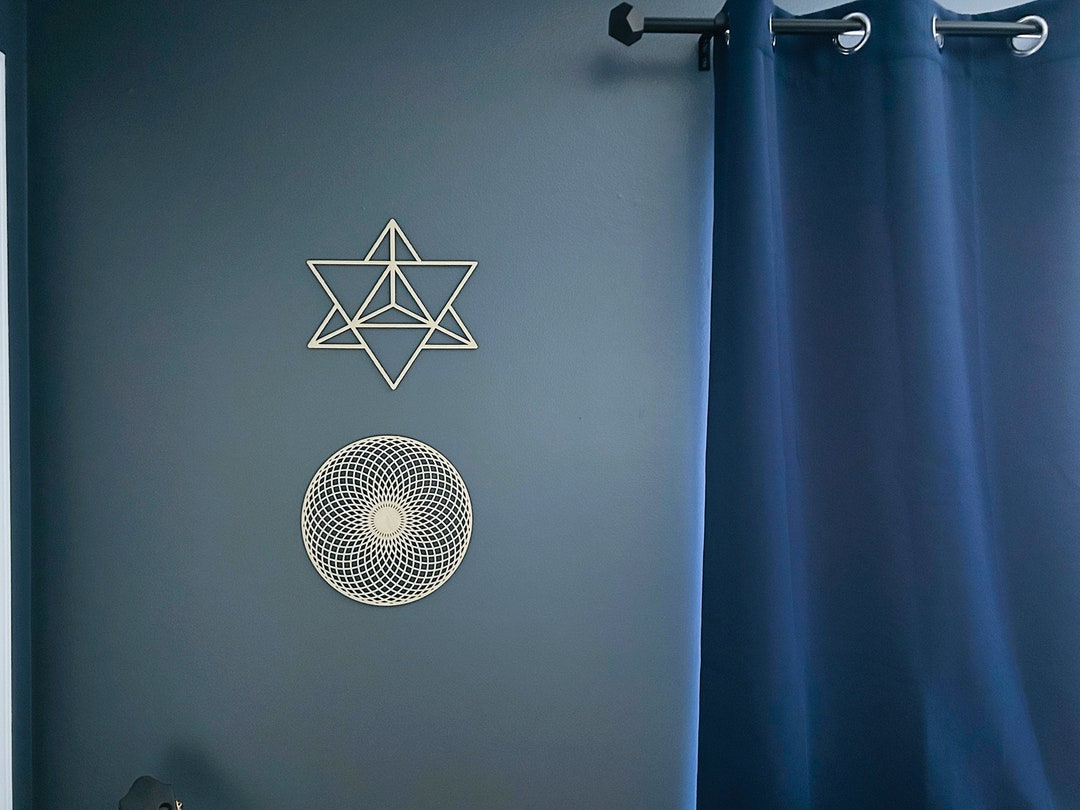 Sacred Geometry Fibonacci Pattern Wall Art Spiritual Symbol Decor ...