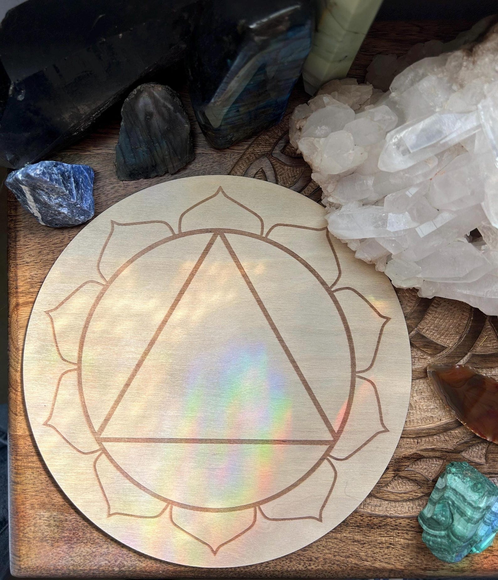 Solar Plexus Crystal Grid - Empower Your Confidence & Willpower - Handcrafted Grid for Chakra ...