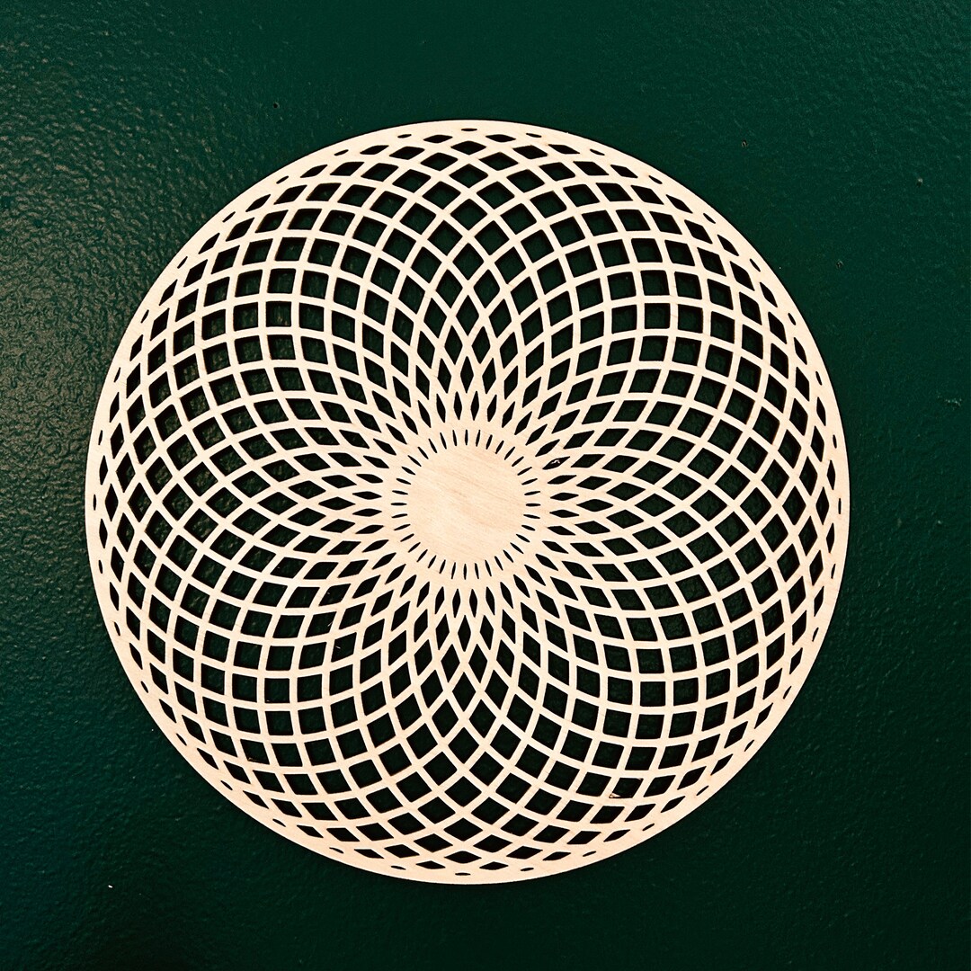 Sacred Geometry Fibonacci Pattern Wall Art - Spiritual Symbol Decor ...