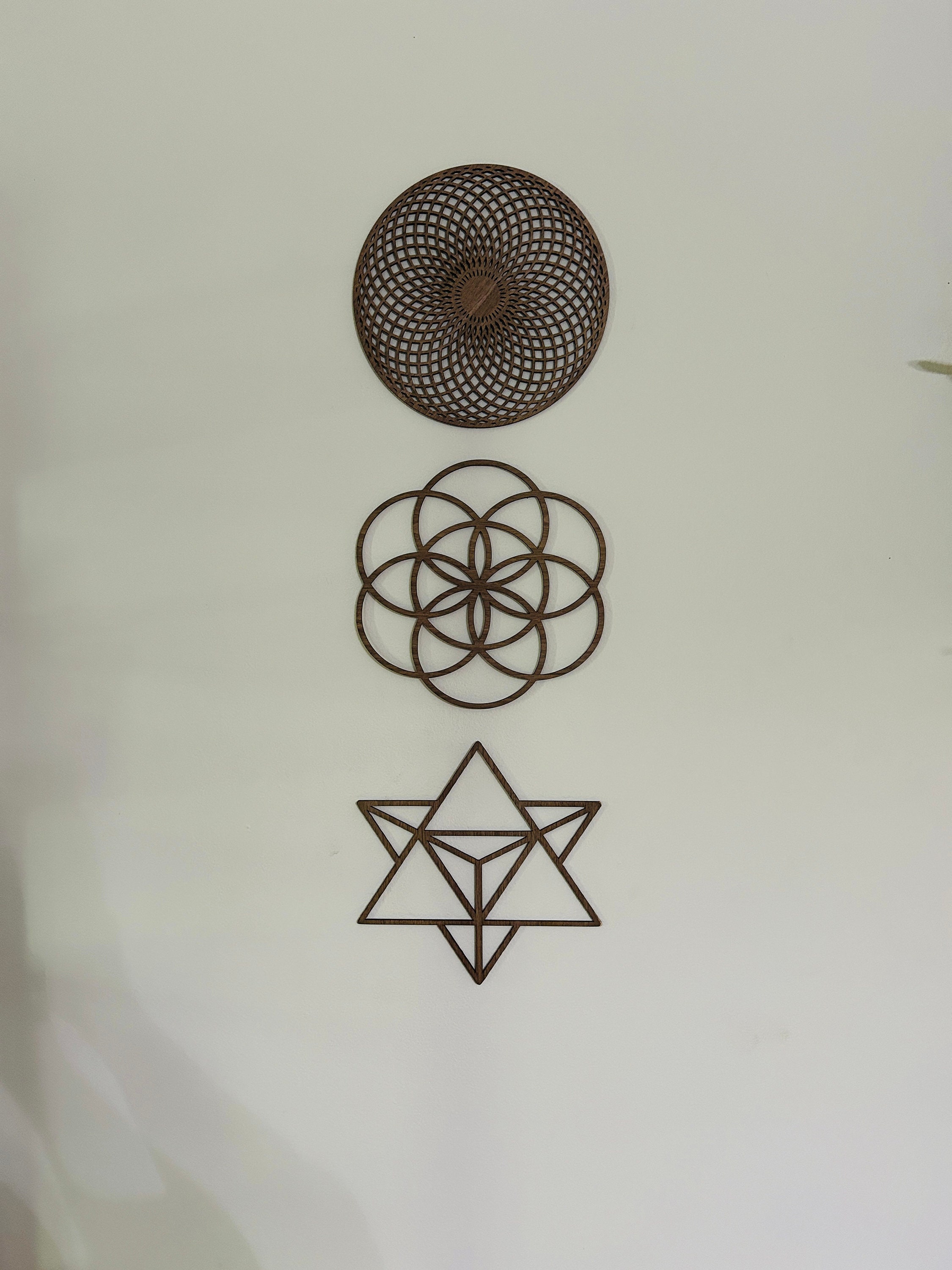 Sacred Geometry Fibonacci Pattern Wall Art Spiritual Symbol Decor ...