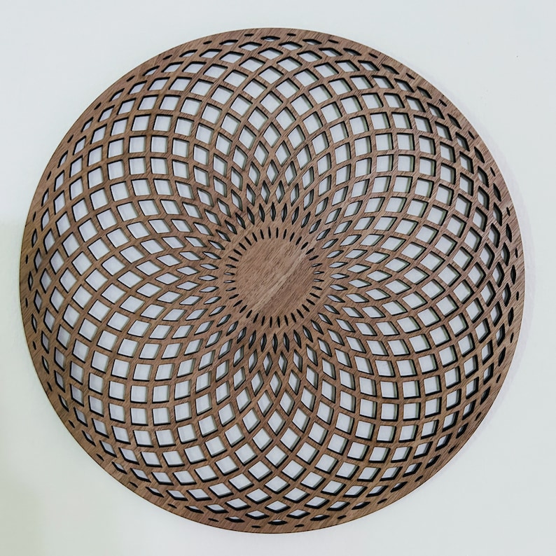 Sacred Geometry Fibonacci Pattern Wall Art - Spiritual Symbol Decor ...