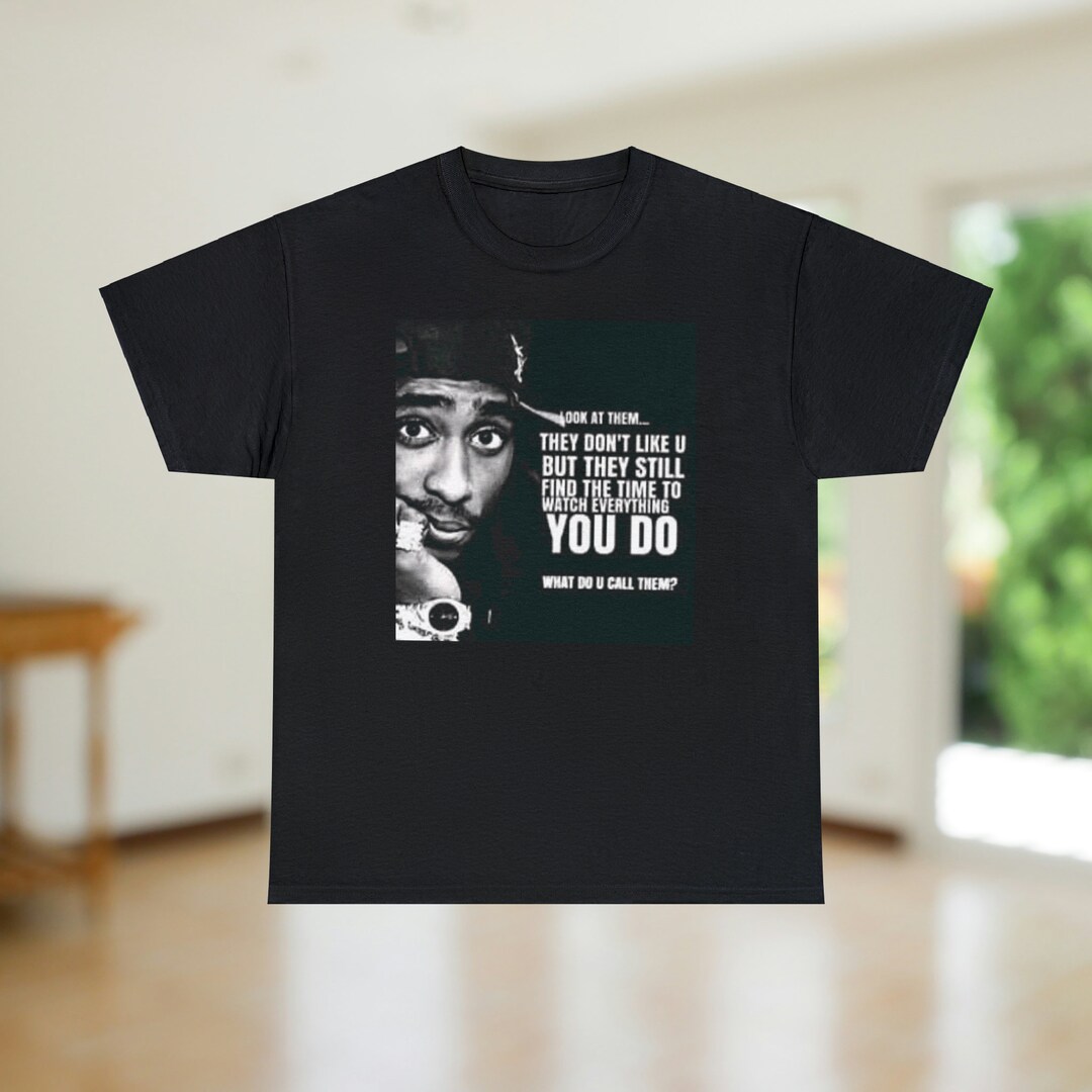 Rapper 2pac Motivation T-shirt Graphic Design Hip Hop Loose Oversized ...