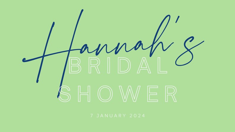 BRIDAL SHOWER Facebook Event Cover Photo | Cursive Design - Etsy