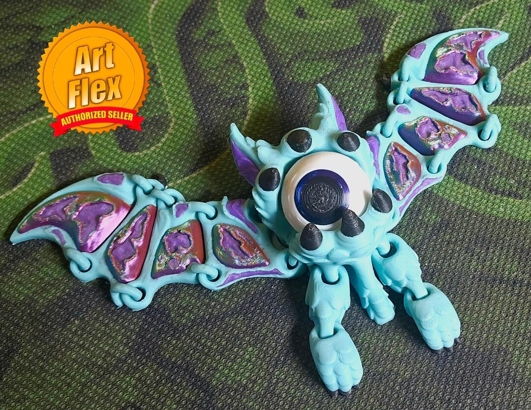 3d Print Multi-color Cyclops Bat by Artflex - Etsy