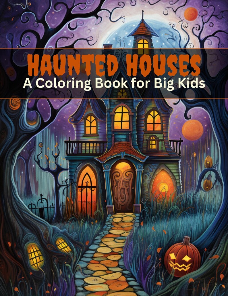 Printable Halloween Coloring Book Download Instant Coloring Pages ...