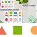 Rainbow Shapes Flash Cards and FREE Colouring Pages, Home-school, High ...