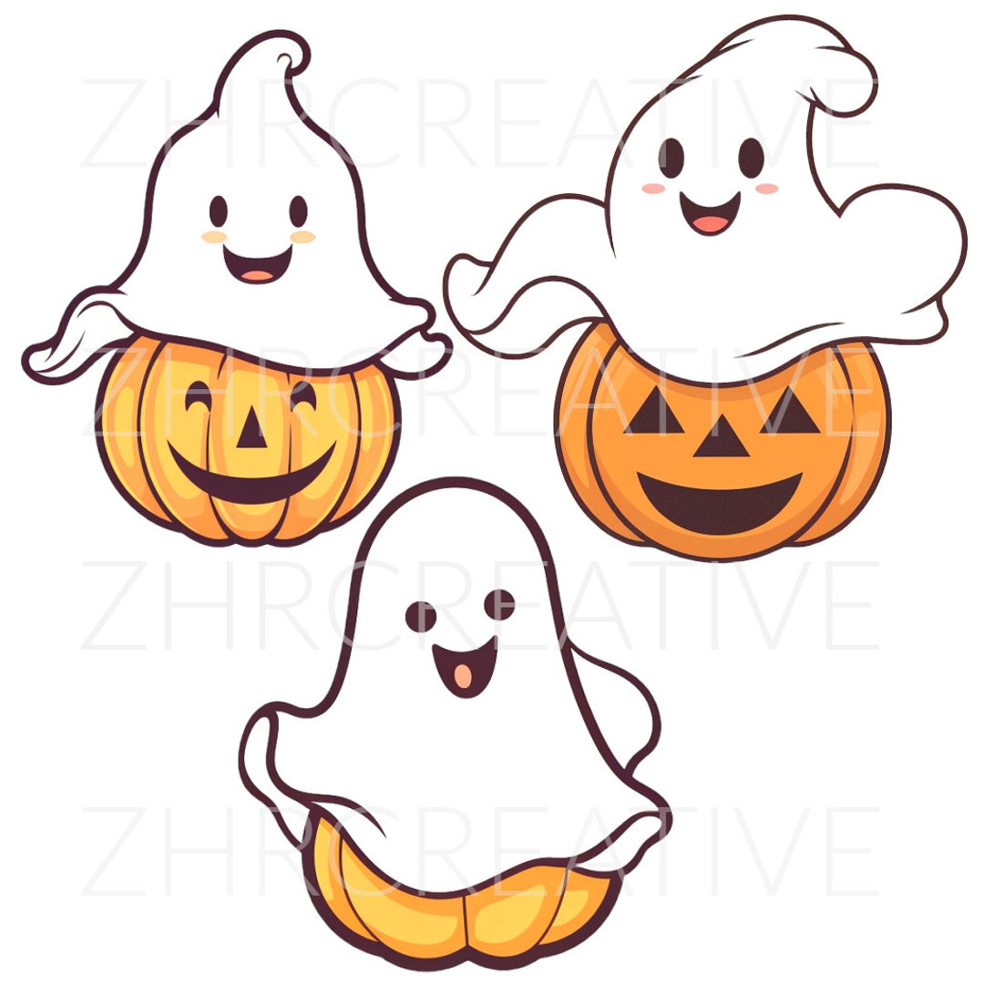 Ghost Pumpkin Png, Pumpkin Clip Art, Halloween Png, Ghost Clip Art ...