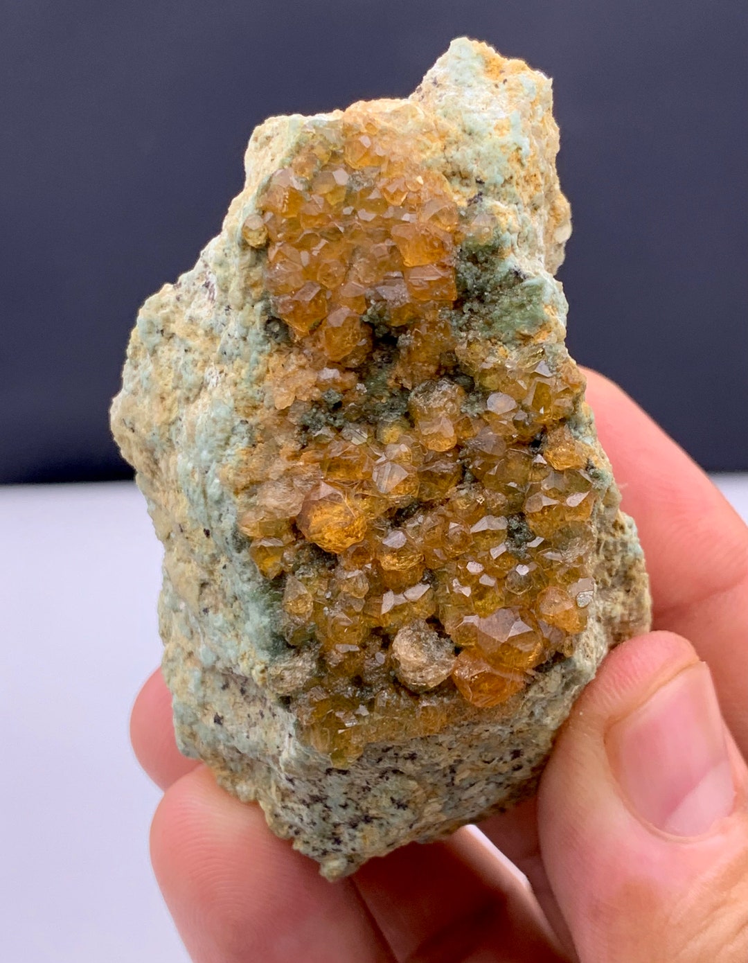 95 Gram Yellow Garnet Cluster Specimen - Etsy UK