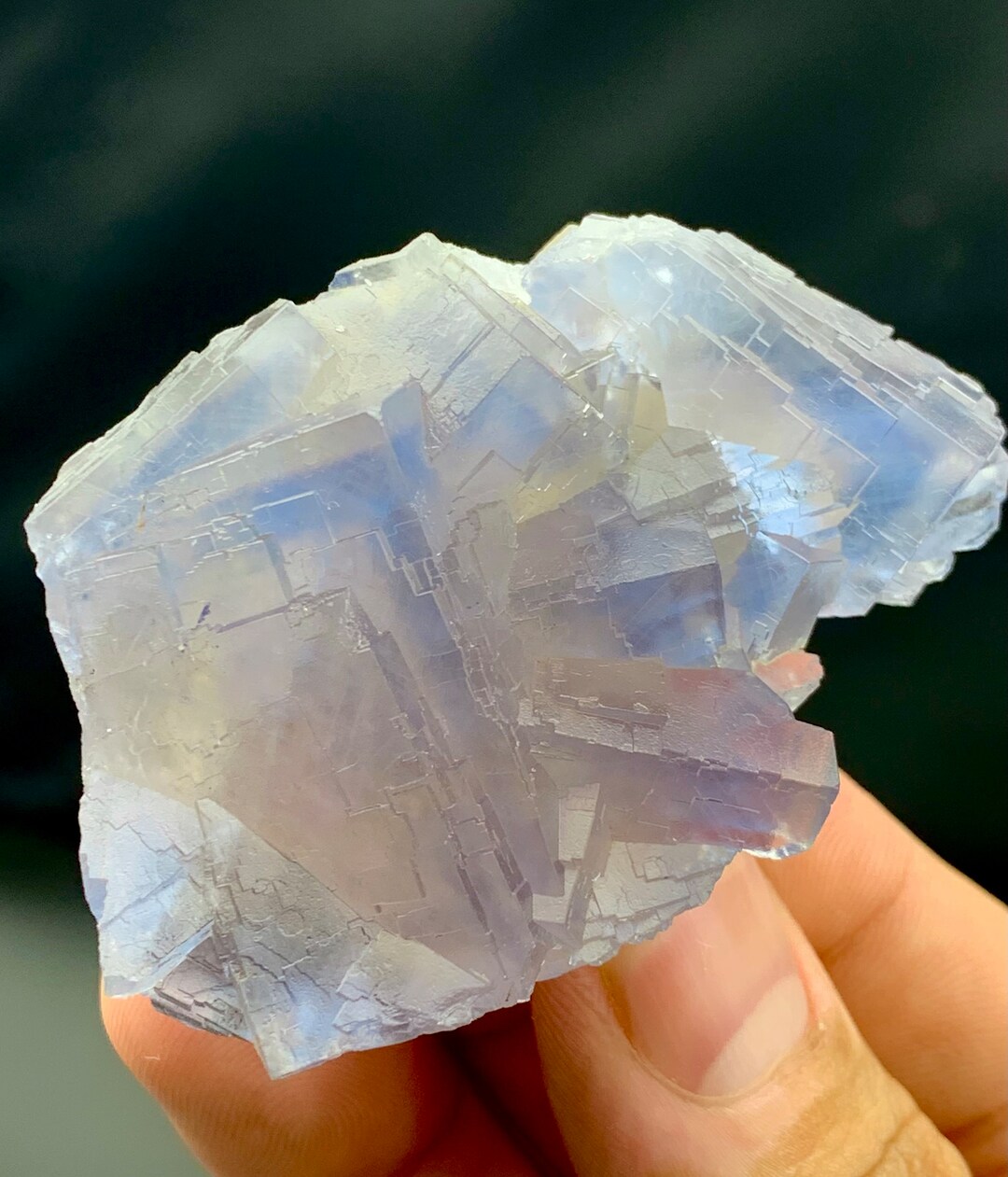 93 Gram Beautiful Blue Cubic Flurite From Baluchistan Pakistan Full ...