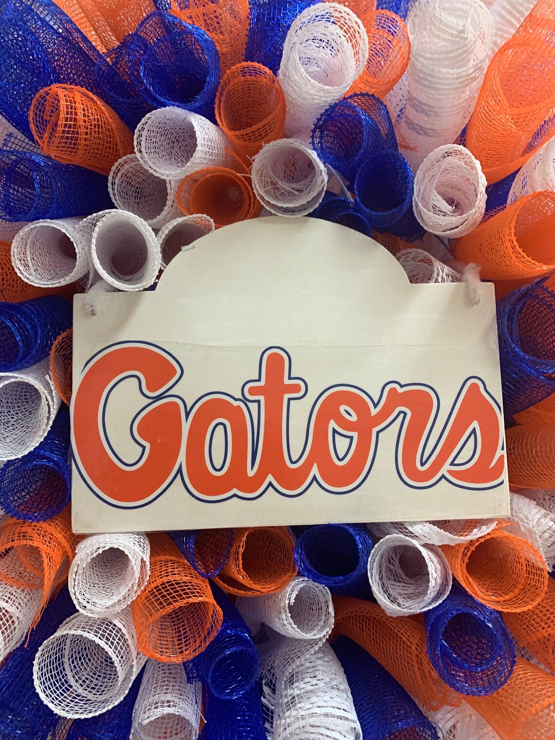 Florida Gators Deco Mesh Wreath - Etsy
