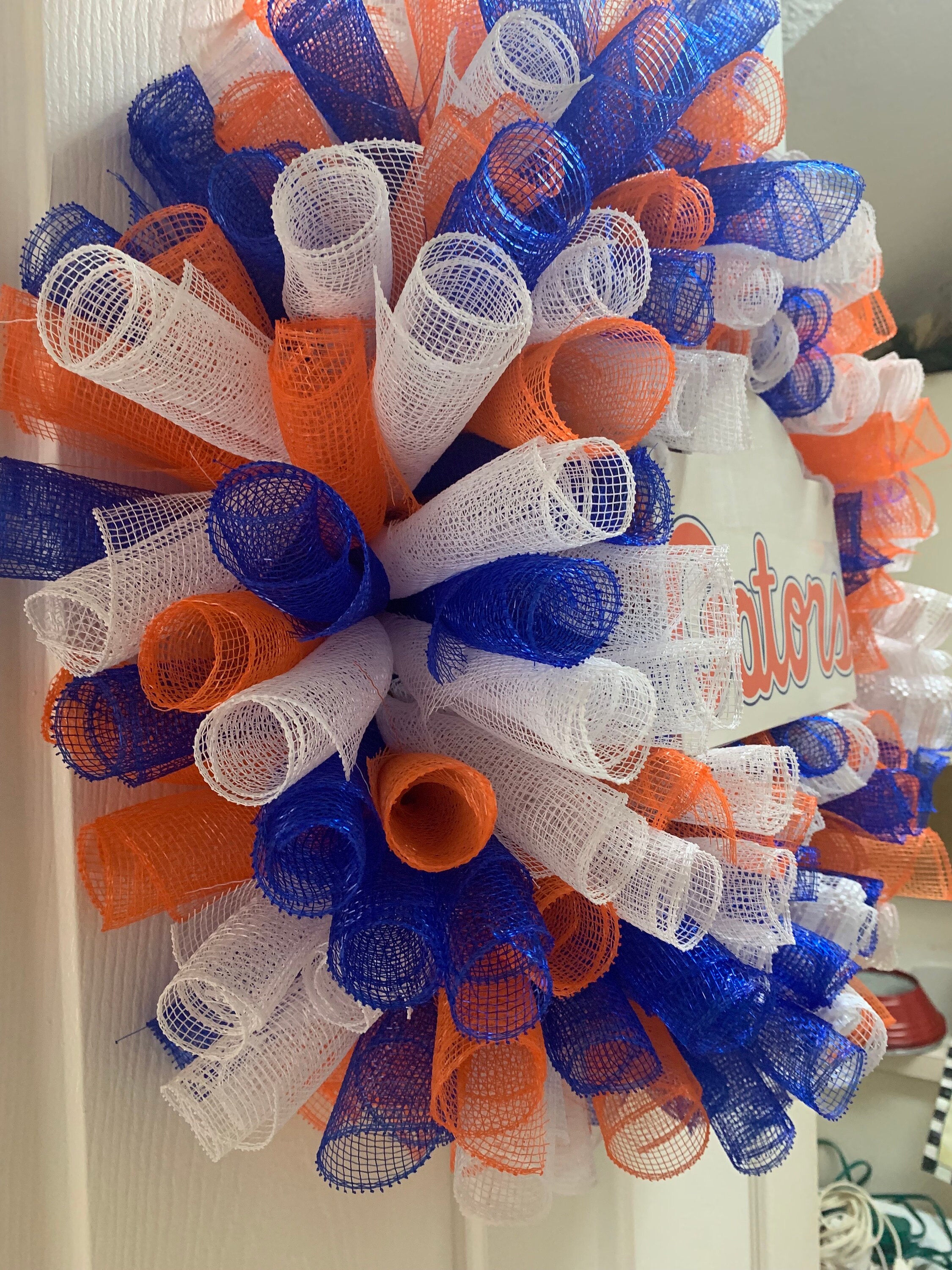 Florida Gators Deco Mesh Wreath - Etsy