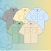 Work Shirt Vector Mockup, Tech Pack Template (illustrator, PDF) - Etsy