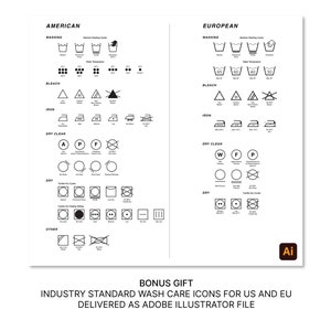 Branding Sheet Tech Pack Template, Hang Tag Mockup, Neck Label ...