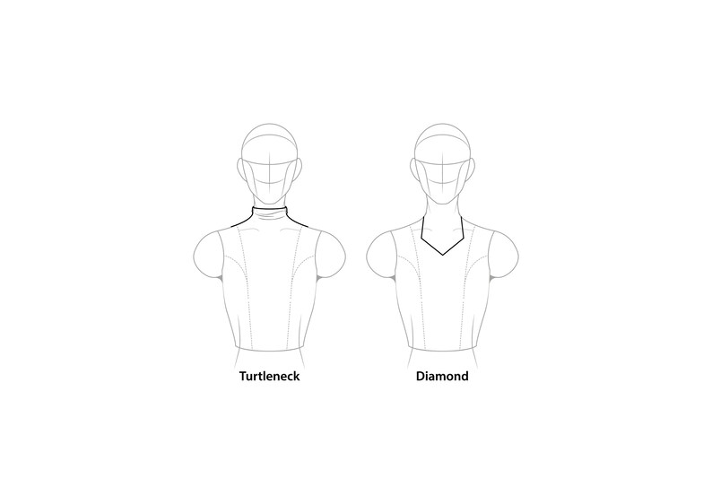 Neckline Vector Pack Vol.2, Fashion Design Mockup Pack, Fully ...