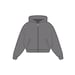 Zip-up Hoodie Vector Mockup, Full-zip Sweater Fashion Flats, Tech Pack ...