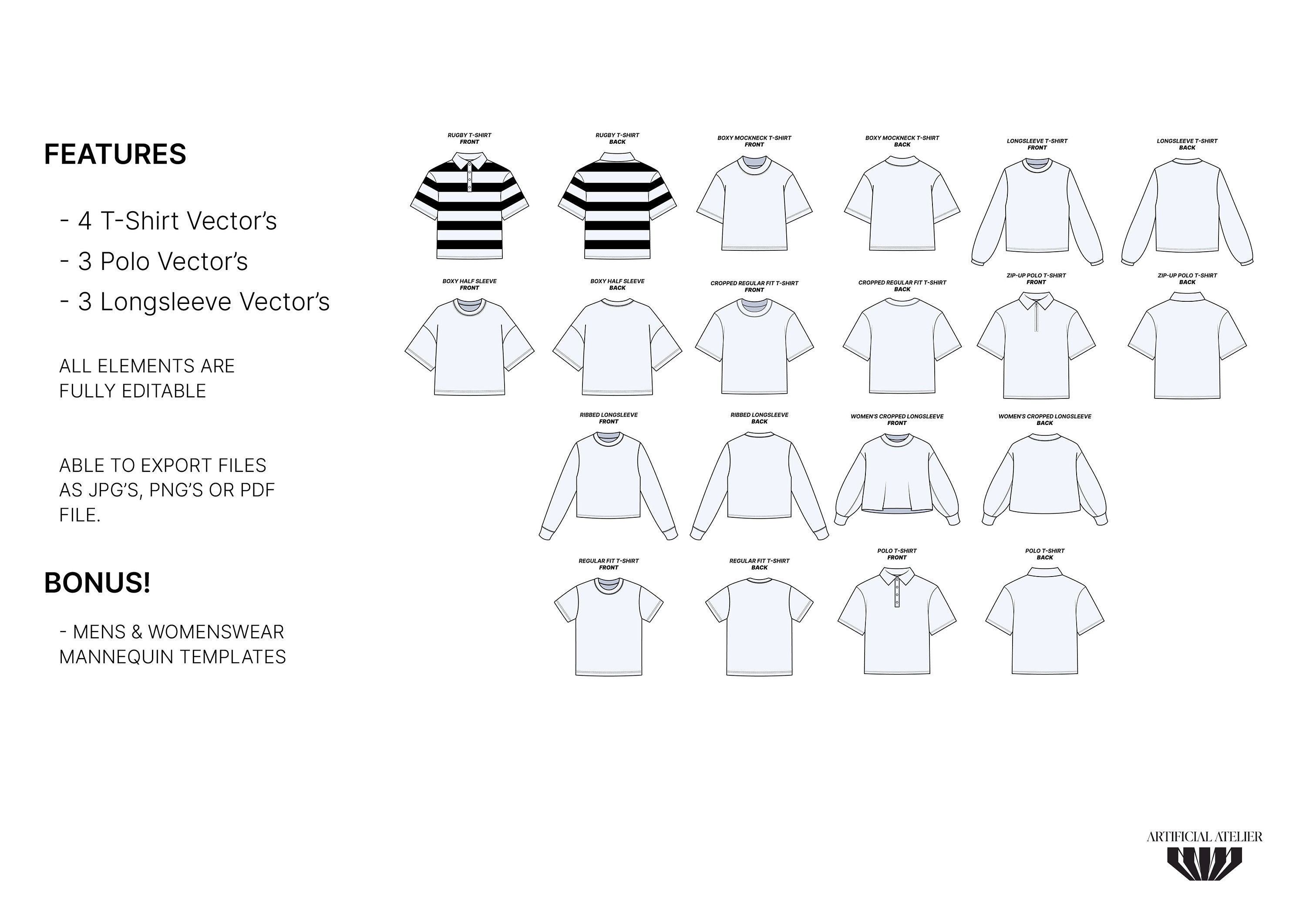 Streetwear T-shirt Mockup Pack, Clothing Design Templates (digital ...