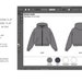 Zip-up Hoodie Vector Mockup Full-zip Sweater (Download Now) - Etsy