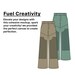 Carpenter Pants Vector Mockup, Work Pants Tech Pack Template, Fully ...