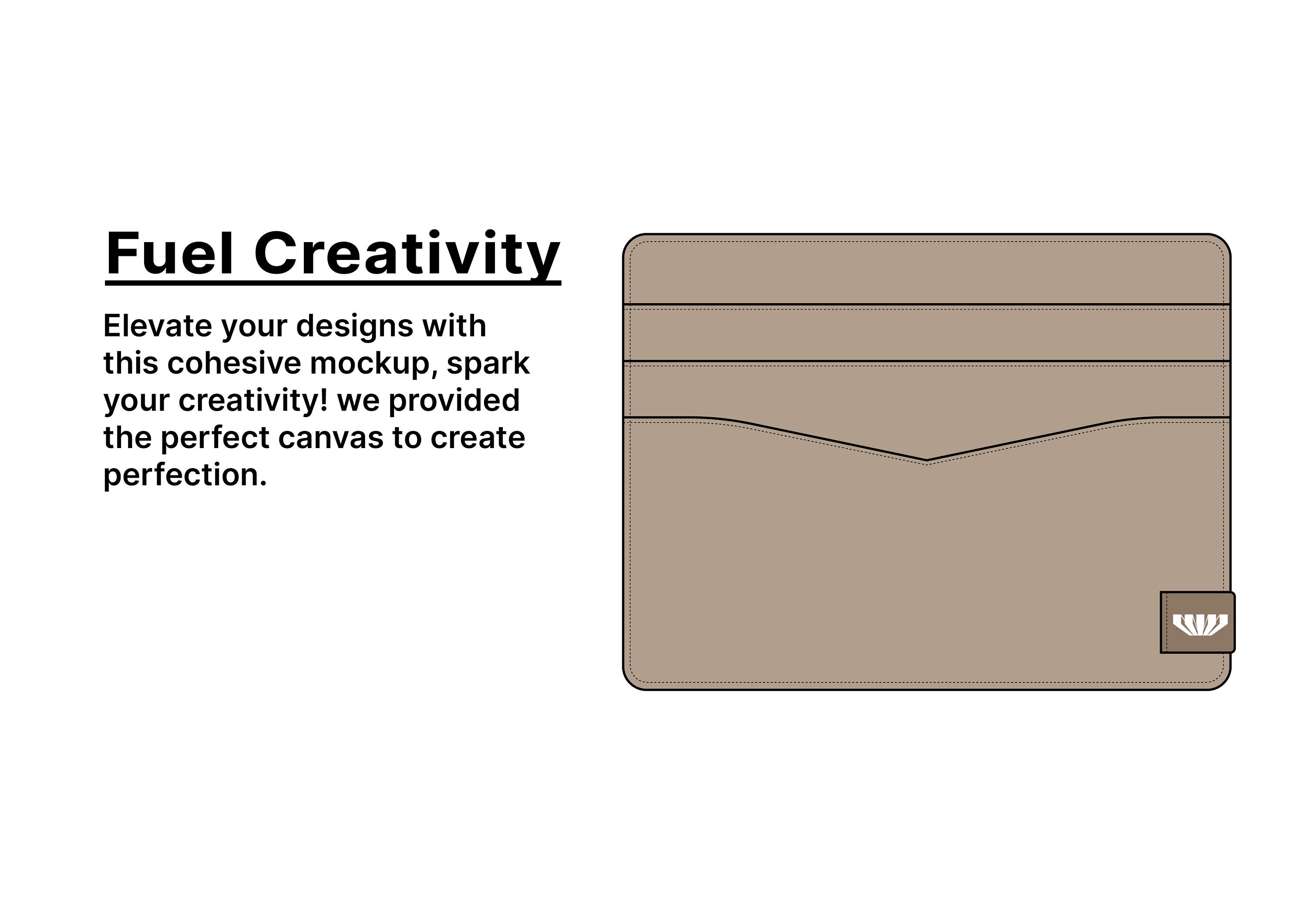 Card Holder Vector Mockup, Flat-sketch Template for Accessory Design ...