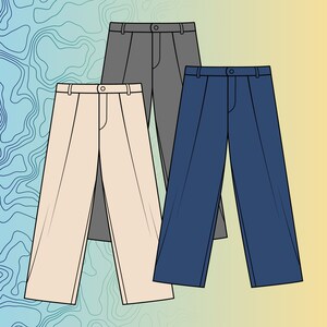 Wide Pleated Pants Mockup, Tech Pack Template (digital Download) - Etsy