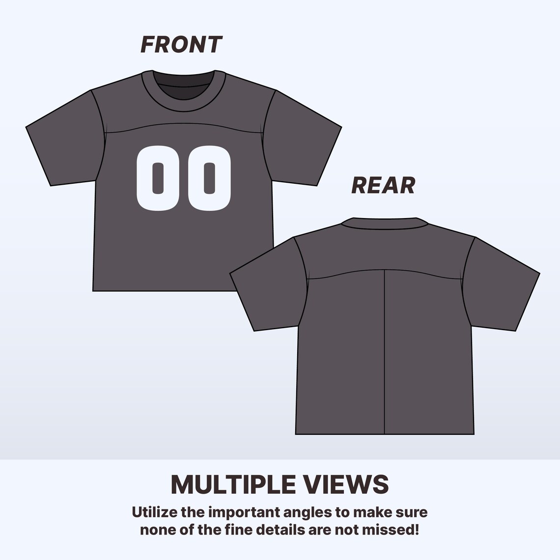 Tech Pack for Boxy Jersey, Fashion Cads for Beginners & Professionals ...
