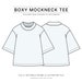 Streetwear Mockneck T-shirt Template, Vector Drawing for Fashion Design ...