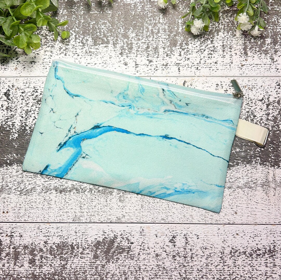 Blue Marble Makeup Bag - Etsy
