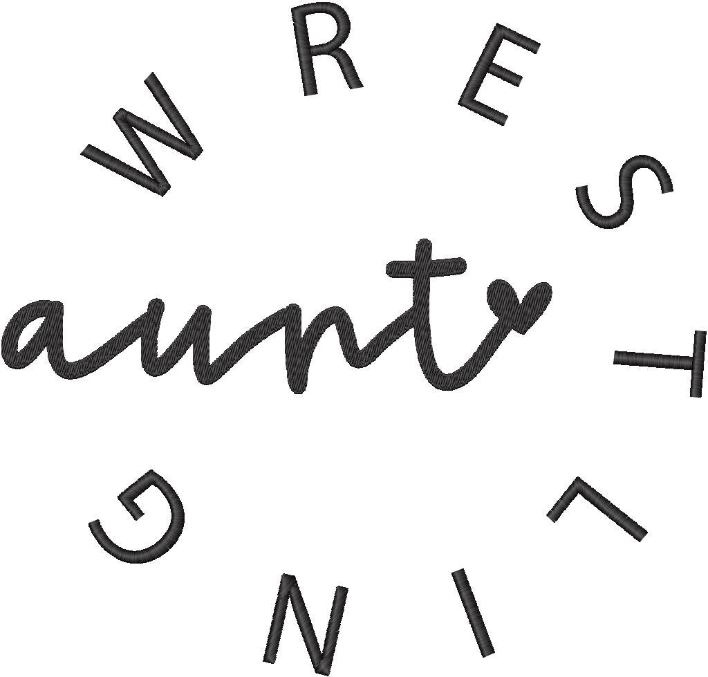 Embroidery Files for the Wrestling Mom. Wrestling Aunt. Wrestling ...