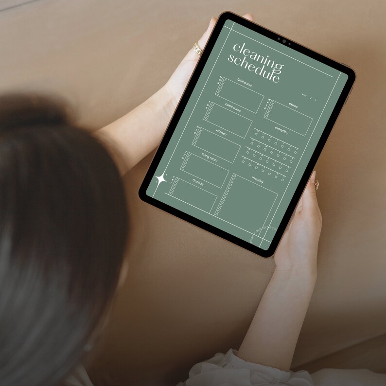 Cleaning Schedule, Cleaning Checklist, Chore Chart Digital Planner ...