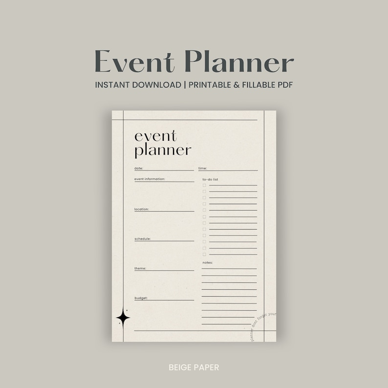 Event Planner Template, Event Planner Pricing, Event Checklist, Event ...