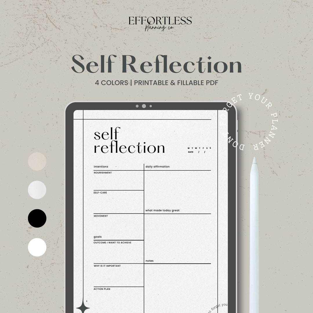Digital Journal, Self Reflection, Self Love Journal, Undated Digital ...