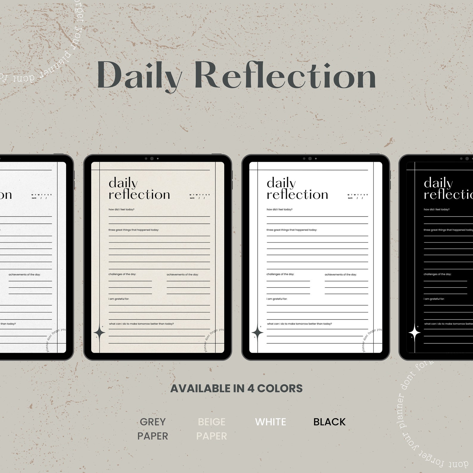 Printable Daily Reflection Digital Daily Reflection Journal | Daily ...