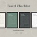 Travel Checklist, Digital Printable Travel Checklist, Travel Packing ...