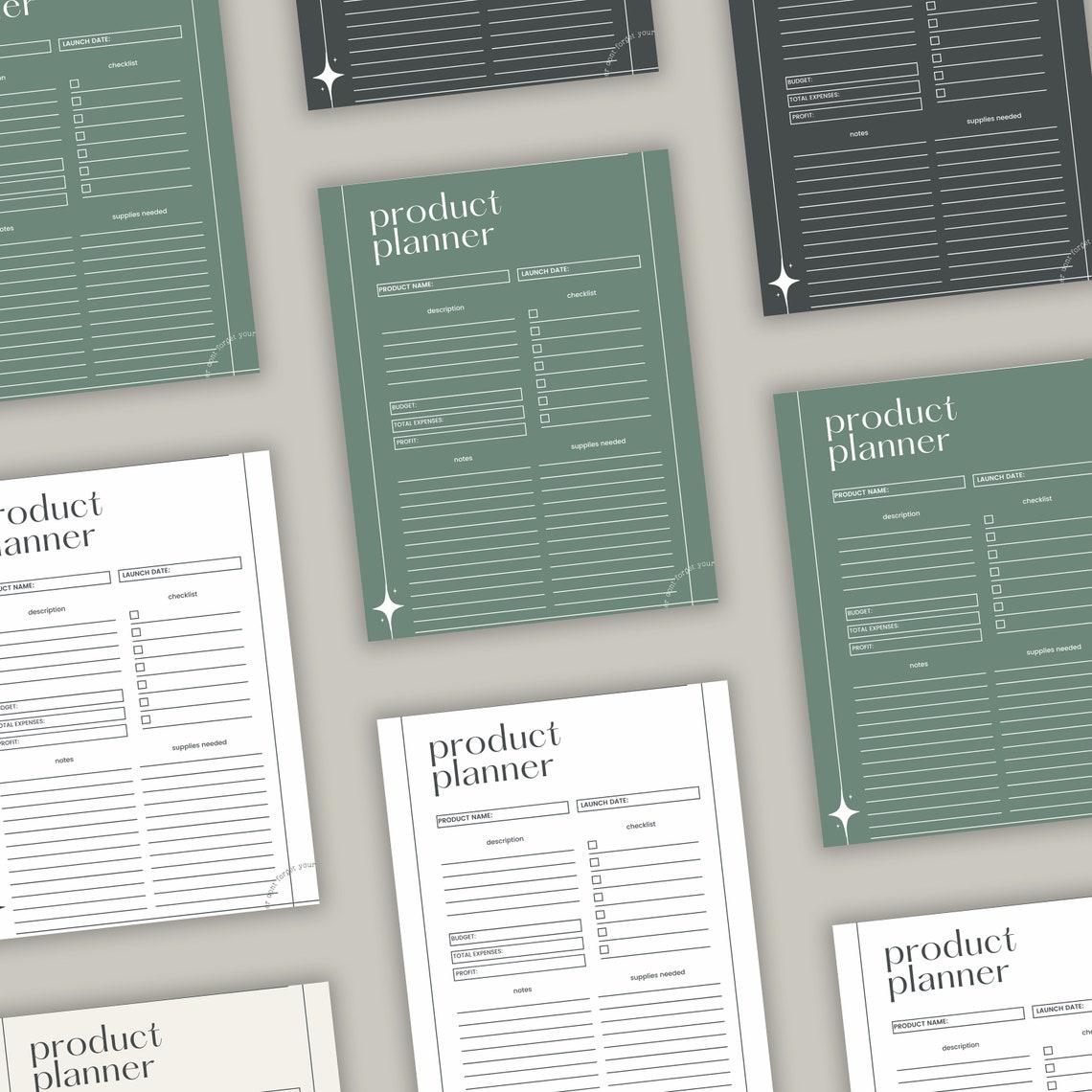 New Product Planner Printable, Product Development, Product Launch ...