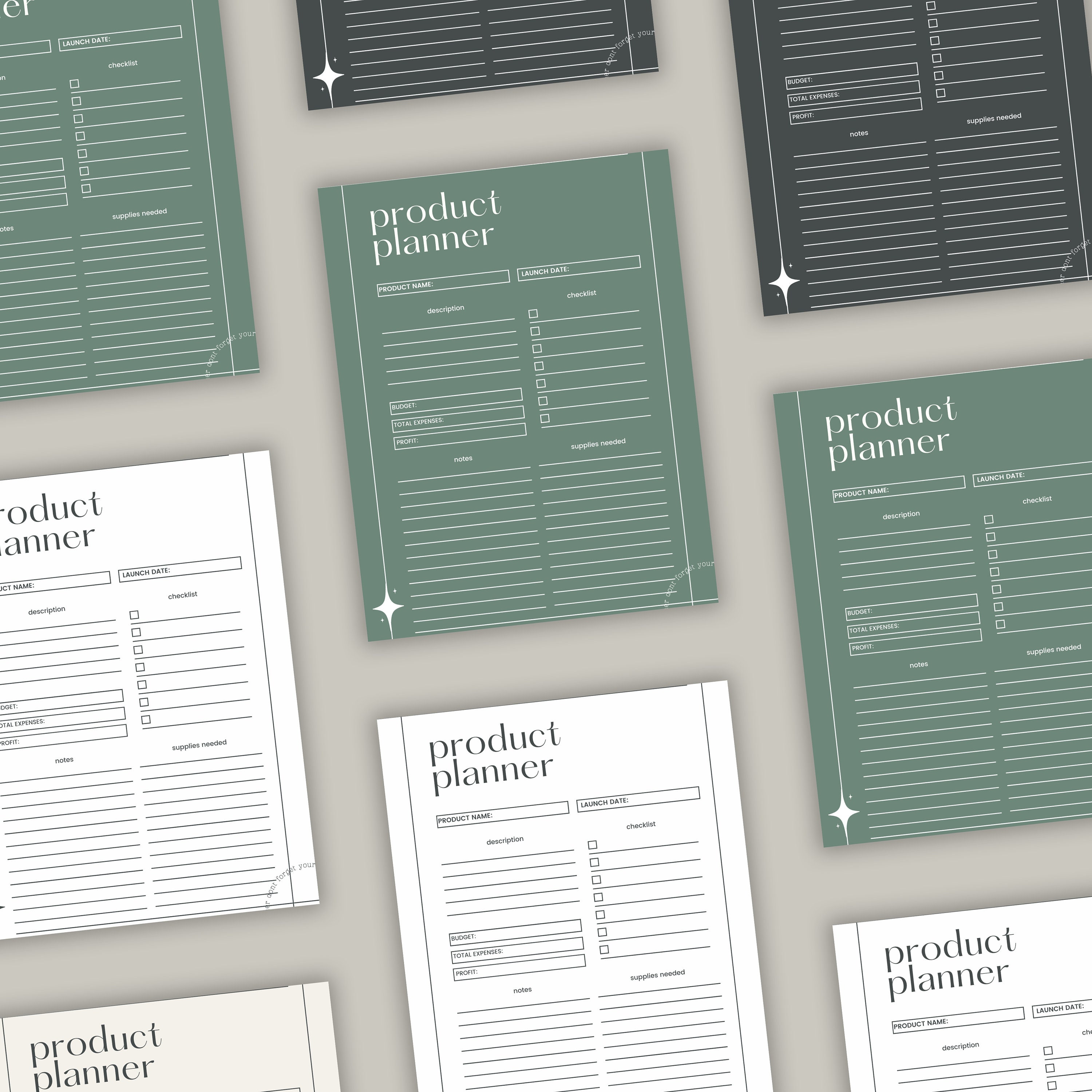 New Product Planner Printable, Product Development, Product Launch ...