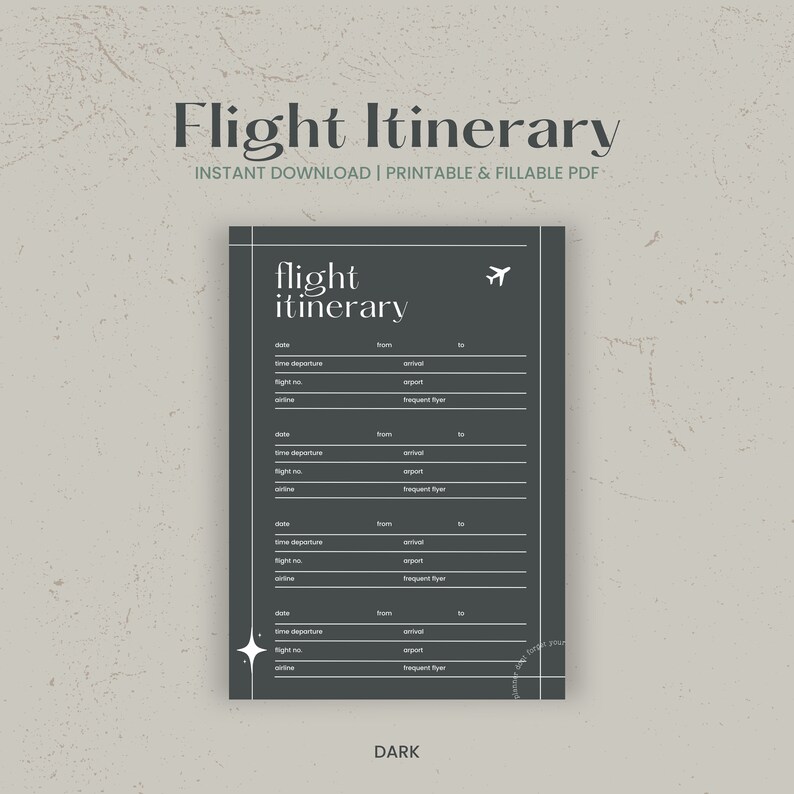 Flight Details, Travel Itinerary, Departure Time, Arrival Time ...