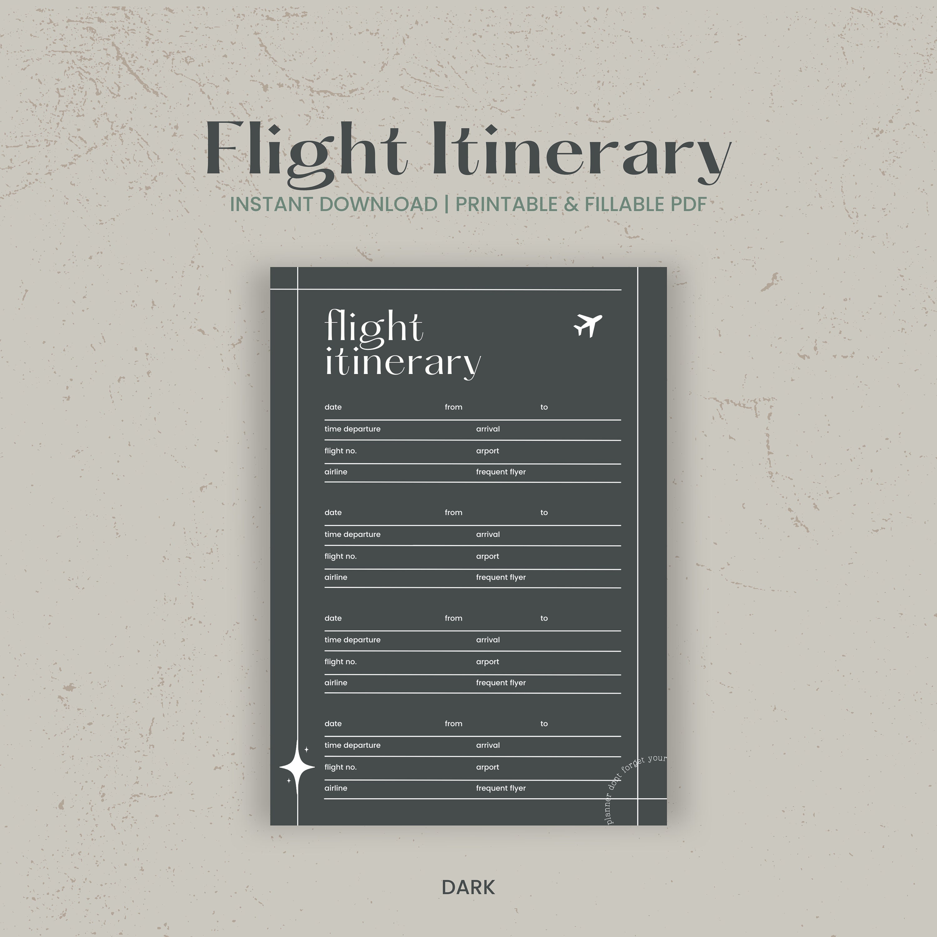 Flight Details, Travel Itinerary, Departure Time, Arrival Time ...