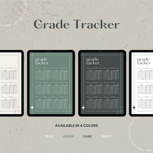 Printable Grade Tracker for Students | Grade Tracker | Student Grade ...