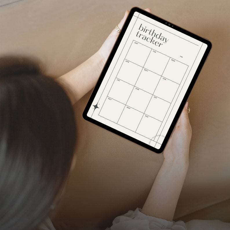 Birthday Tracker, Birthday Log, Important Dates, Birthdays, Yearly ...