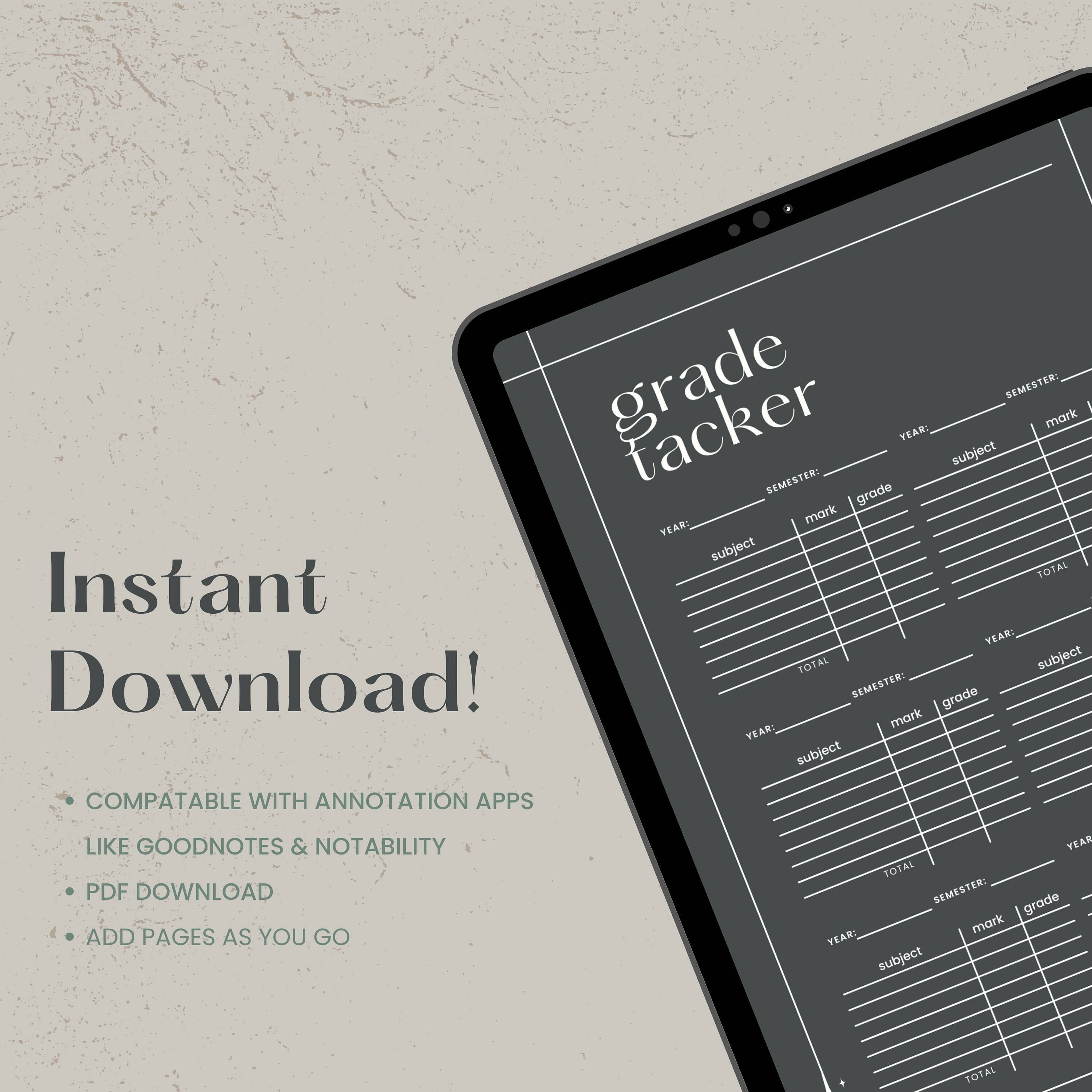Printable Planner Printable Student Planner Bundle Study - Etsy