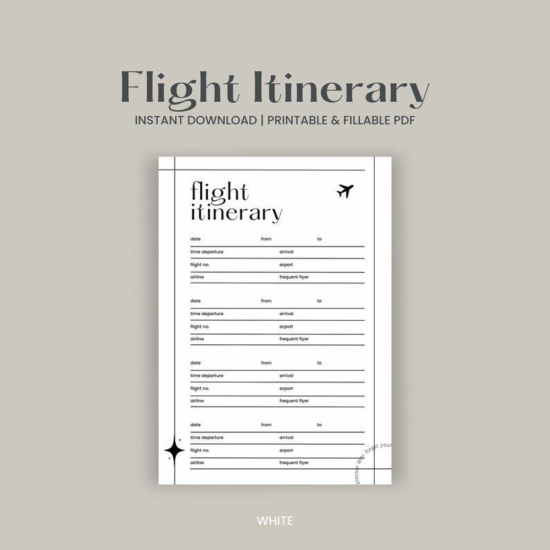 Flight Details, Travel Itinerary, Departure Time, Arrival Time ...