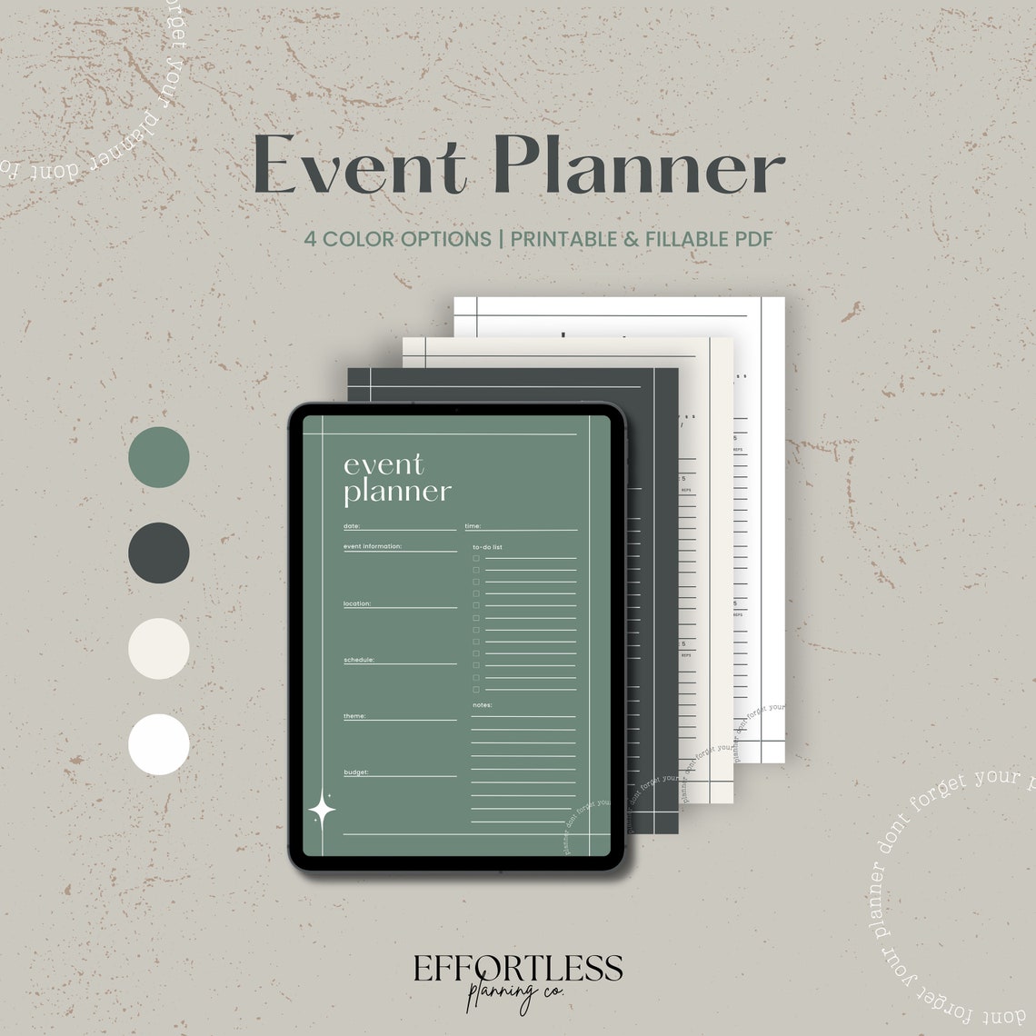 Event Planner Template, Event Planner Pricing, Event Checklist, Event ...
