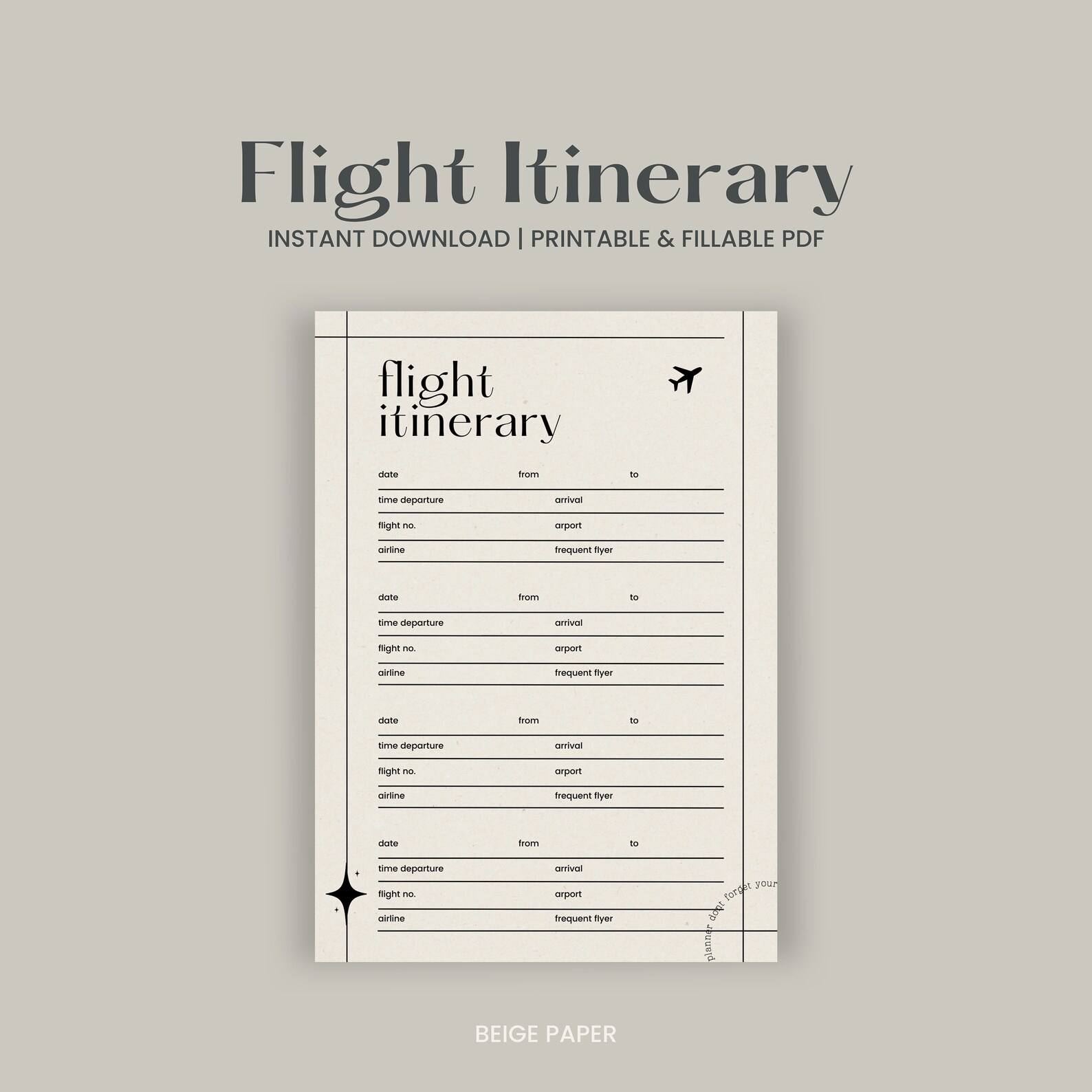 Flight Details, Travel Itinerary, Departure Time, Arrival Time ...