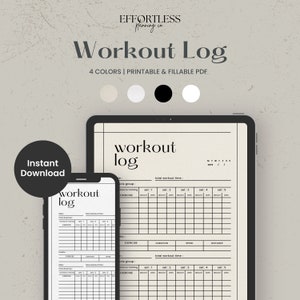 Workout Log - Etsy