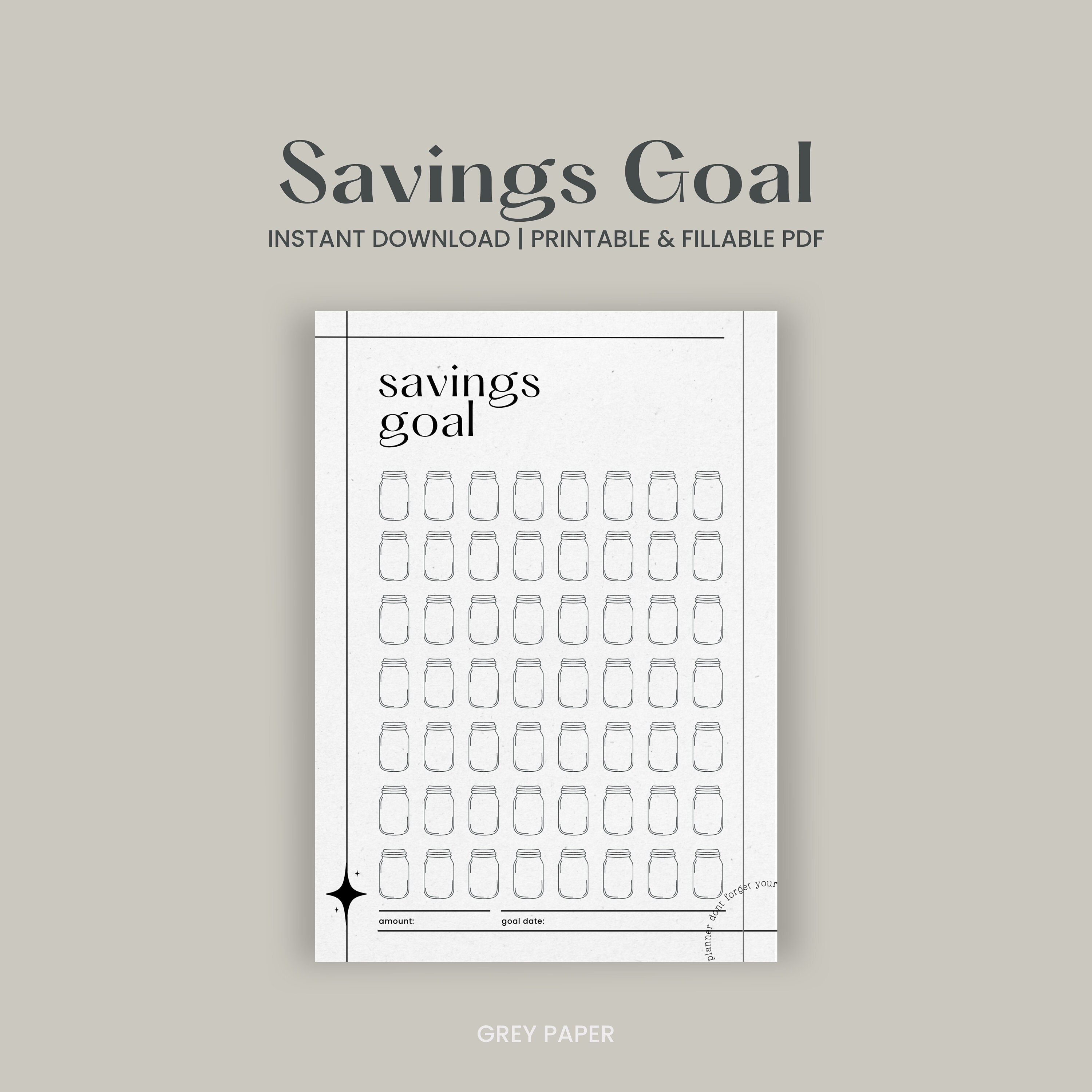 Savings Tracker Printable, Savings Challenge, Money Saving Challenge ...