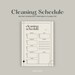 Cleaning Schedule, Cleaning Checklist, Chore Chart Digital Planner ...